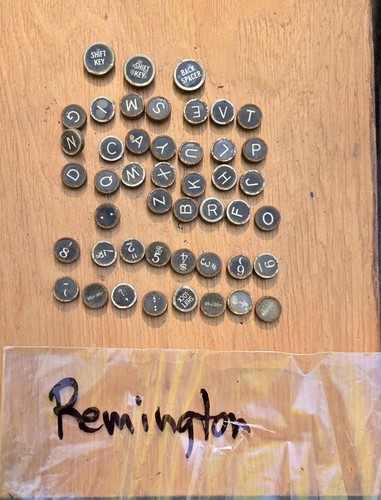 Remington Typewriter Buttons Key Checks Letters Numbers Vintage Set | eBay