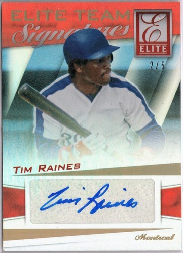 2015 Panini Elite Tim Raines Autograph Card /5 | eBay