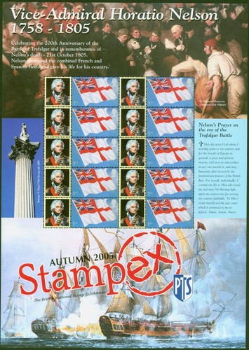 GB Smiler Sheet Horatio Nelson Stampex 2005 | eBay