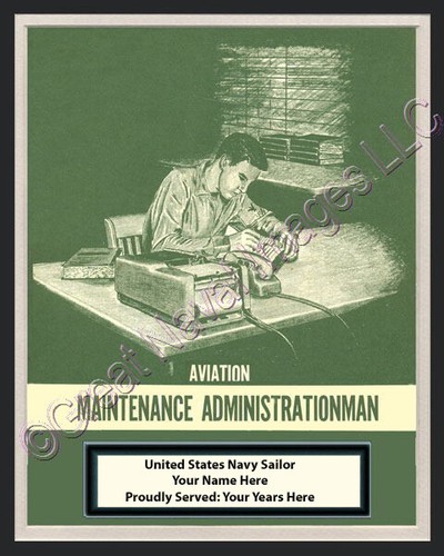 AVIATION MAINTENANCE ADMINISTRATIONMAN Navy Rate Print 3 Personalized ...