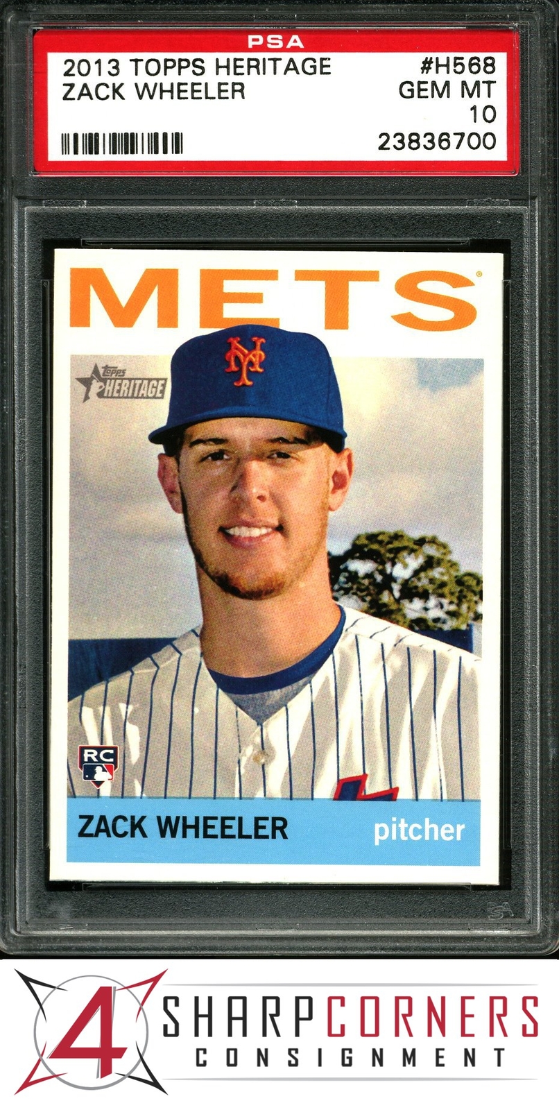 Zack Wheeler 2013 Topps Heritage #H568 Base Price Guide - Sports Card ...
