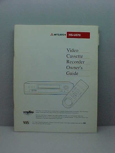 Mitsubishi HS-U570 Original Owner's Guide Free Shipping | eBay