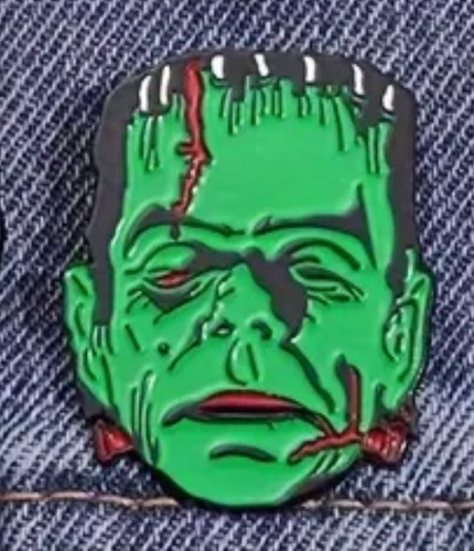 FRANKENSTEIN enamel pin - horror lapel brooch - FREE SHIPPING | eBay