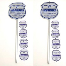 Brinks Security Security Sign Stickers for sale | eBay