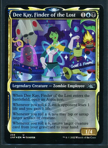 Dee Kay, Finder of the Lost - Showcase Foil - Magic MTG 2022 Unfinity ...