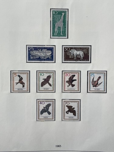 Stamps PAGE ALBUM DDR DEUTSCHE DEMOKRATISCHE REPUBLIK MNH LOT COLLECTON ...