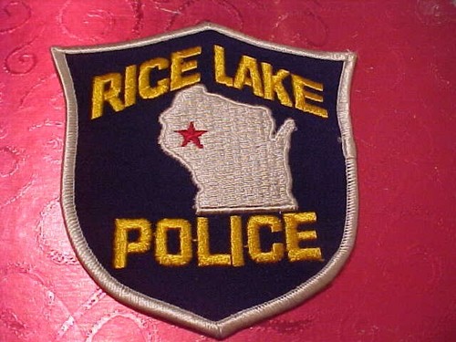 RICE LAKE WISCONSIN POLICE PATCH SHOULDER SIZE UNUSED TYPE 1 | eBay