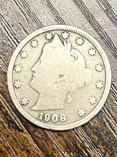 1908 V Cent Liberty Head Nickel RARE COIN | eBay