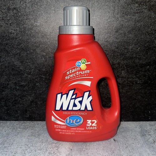 WISK Deep Clean HE Liquid Laundry Detergent stain spectrum 50 oz Size ...