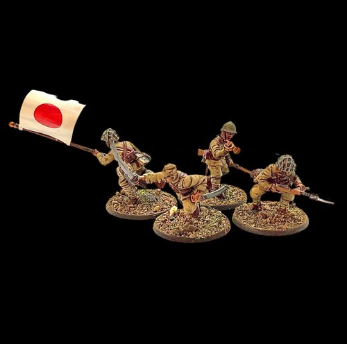 28mm V3 Bolt Action WW2 Japanese Platoon Commanders painted by FoWaBS ...