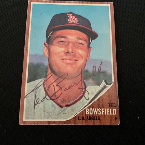 Autographed 1962. Topps TED BOWSFIELD #A-1 | eBay