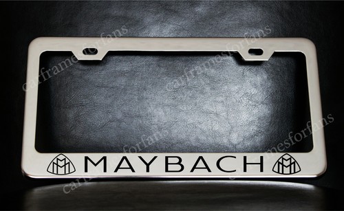 MAYBACH License Plate Frame, Custom Made of Stainless Steel Metal | eBay