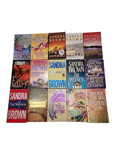 Sandra Brown Book Lot Of 15 - Novels- Paperback | eBay