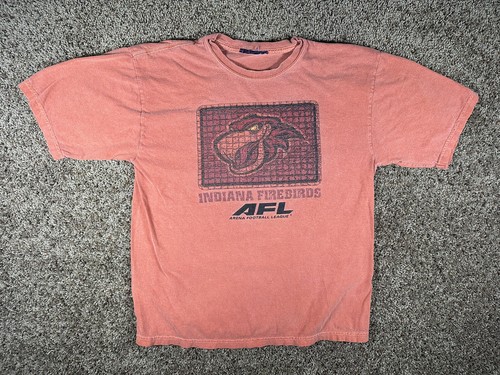 Vintage Indiana Firebirds AFL Shirt Red Arena Football Size M Red | eBay