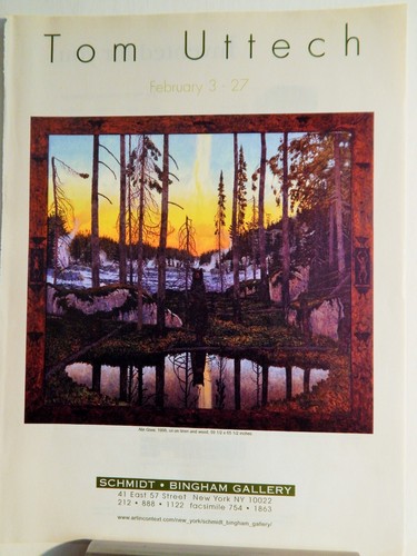 TOM UTTECH ART PIECE VTG ORIG 1999-2 ADVERTISEMENT | eBay