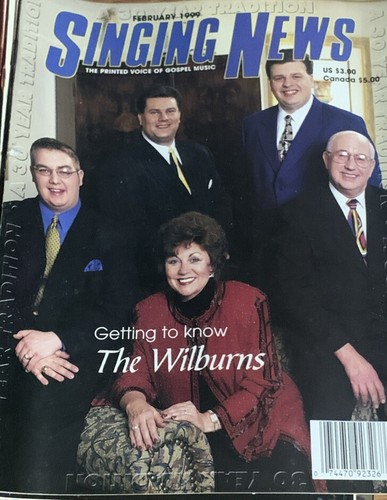 Singing News Magazine February 1999~The Wilburn’s | eBay