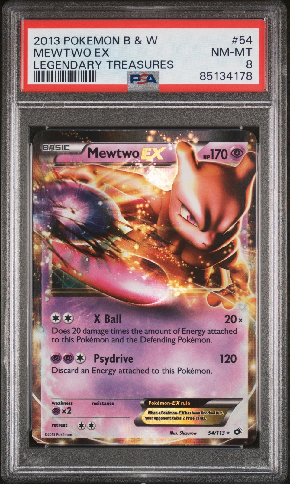Mewtwo EX 2013 Black & White: Legendary Treasures #054/113 Holo Price ...