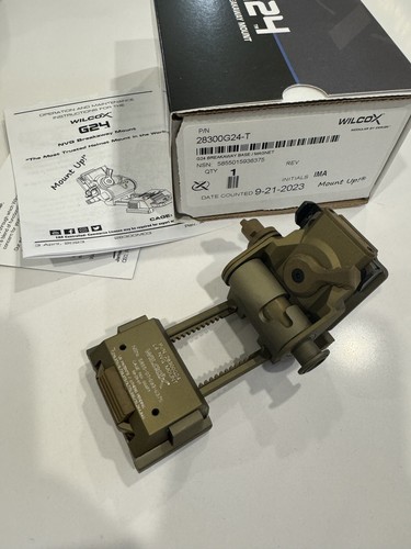Authentic Wilcox L4 G24 Breakaway NVG Mount Tan FDE NSW JSOC MARSOC ...