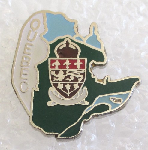 Quebec Province Map Tourist Travel Souvenir Collector Pin - Canada ...