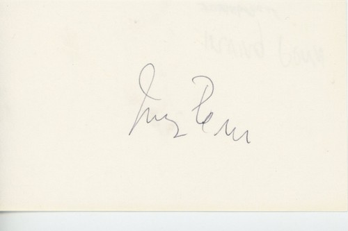 Famed Photographer Irving Penn and his autograph | eBay