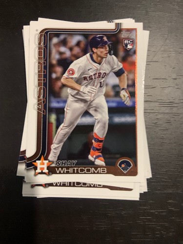 2025 Topps #87 Shay Whitcomb 10 Count Rookie Card Lot Houston Astros | eBay