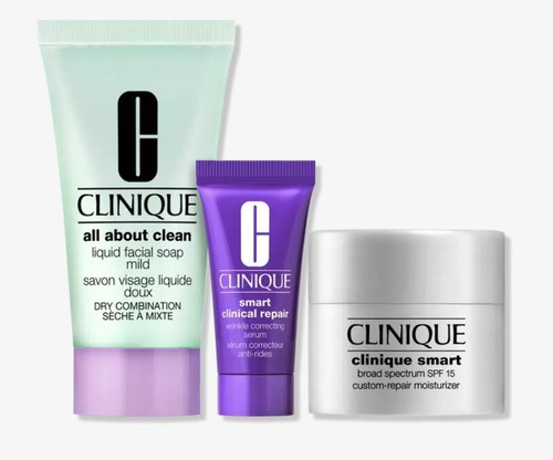 Clinique 3 piece mini skincare set, NEW WITHOUT BOX | eBay