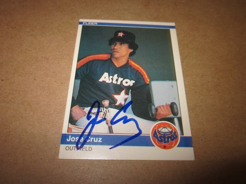JOSE CRUZ SIGNED AUTOGRAPHED 1984 FLEER CARD # 222 ASTROS | eBay