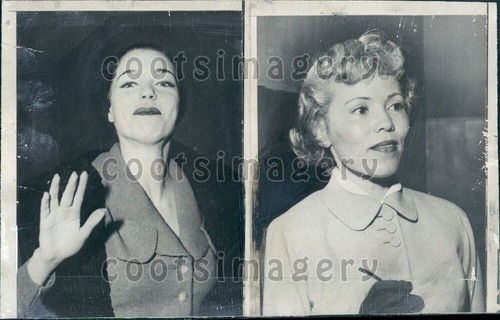 1955 Wire Photo Actress Francesca de Scaffa Wife of Actor Bruce Cabot ...