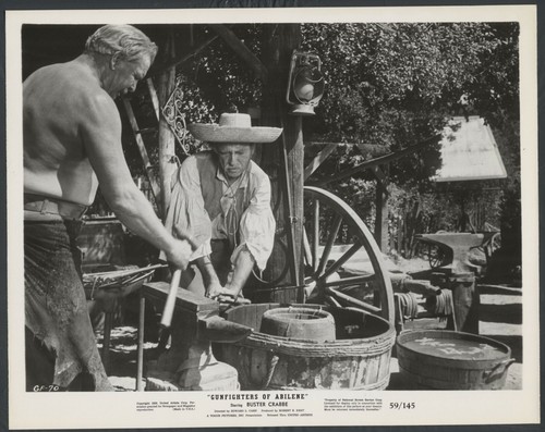 BARTON MACLANE JAN ARVAN in @Col Gunfighters Of Abilene '59 BARECHESTED ...