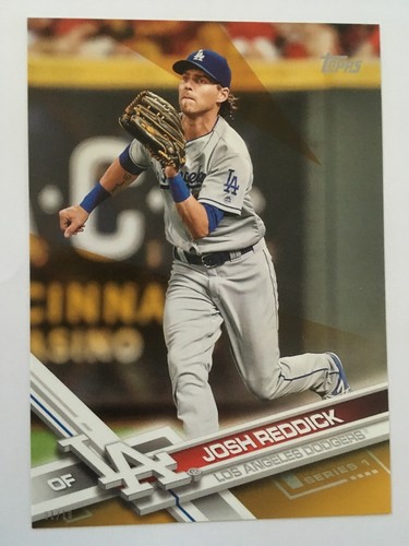 2017 Topps Jumbo 5x7 Josh Reddick Dodgers 329 #’d 01/10 Gold | eBay