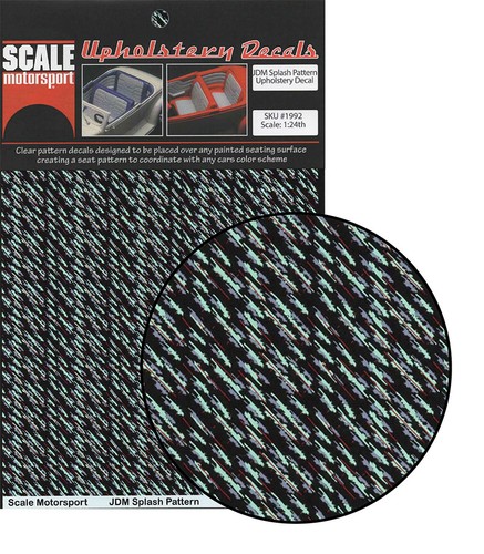 Scale Motorsport 1/24 JDM Splash Pattern Upholstery Decal | eBay