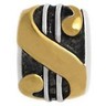 1PC Antiqued Sterling Silver Dollar Sign European Charm Spacer Bead ...