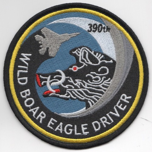 4" USAF AIR FORCE 390FS WILD BOAR EAGLE DRIVER BLUE EMBROIDERED JACKET ...