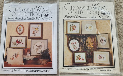 Lot CROSSED WING COLLECTION cross stitch pattern 3 4 North American ...