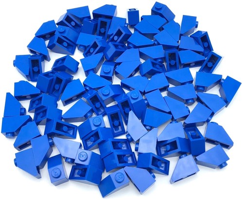 LEGO LOT OF BLUE 2 X 1 BLUE SLOPED SLOPE PIECES PARTS | eBay