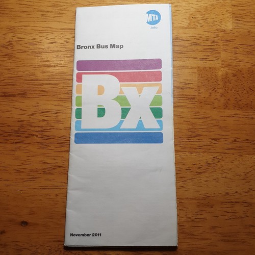 MTA Bus Bronx Bus Map circa. 2011 | eBay