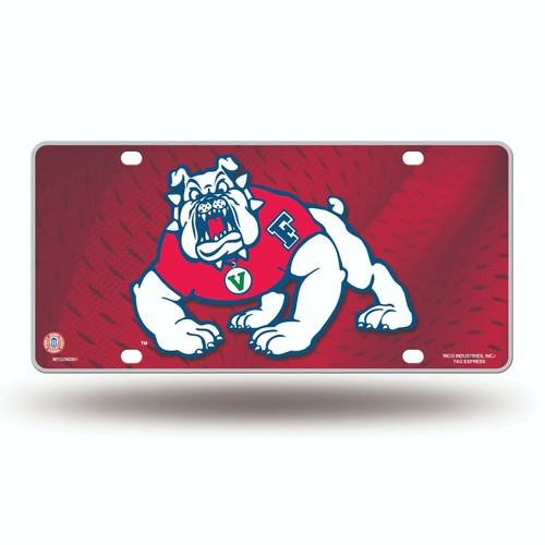 Fresno State Bulldogs Metal License Plate. Name & Emblem on it. #944 ...