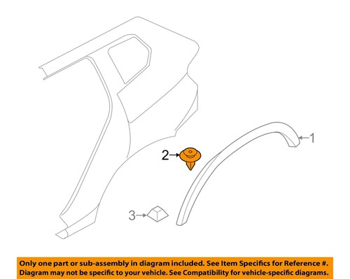 BMW OEM 07-18 X5 Exterior-Rocker Molding Clip 51777171002 | eBay