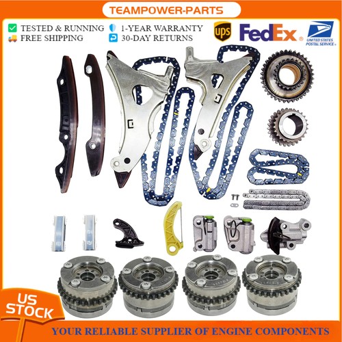 Timing Chain Kit W/Camshaft Adjusters For M276 Mercedes W212 A207 W221 ...