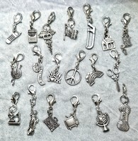 Tassels Clip-on Charms for Backpack Purse Zipper Origami Metal Leather ...