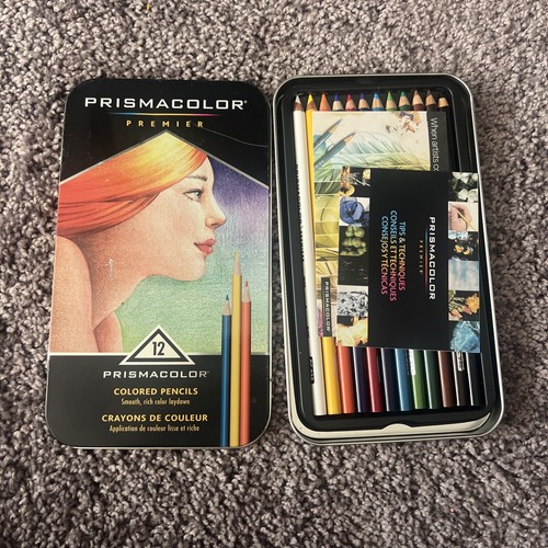Prismacolor Premier Colored Pencils 10 Count Tin Case read below | eBay