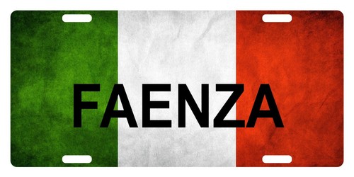 Italy Flag Car License Plate Italian Emblem Faenza | eBay