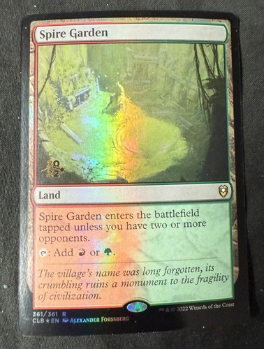 Magic the Gathering Spire Garden Rare Land Prerelease Foil from Baldur ...