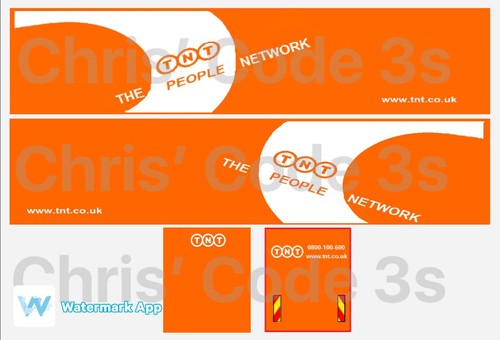 Code 3 Adhesive Vinyl Trailer Decal - TNT New Livery - 1/50 1/76 1/148 ...