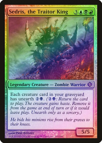 Sedris, the Traitor King FOIL Shards of Alara PLD Mythic Rare CARD ...