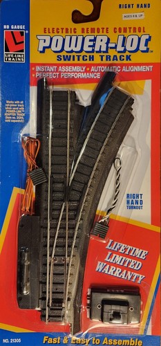 Life Like HO Scale Right Hand Remote Turnout Power Loc Switch Track ...