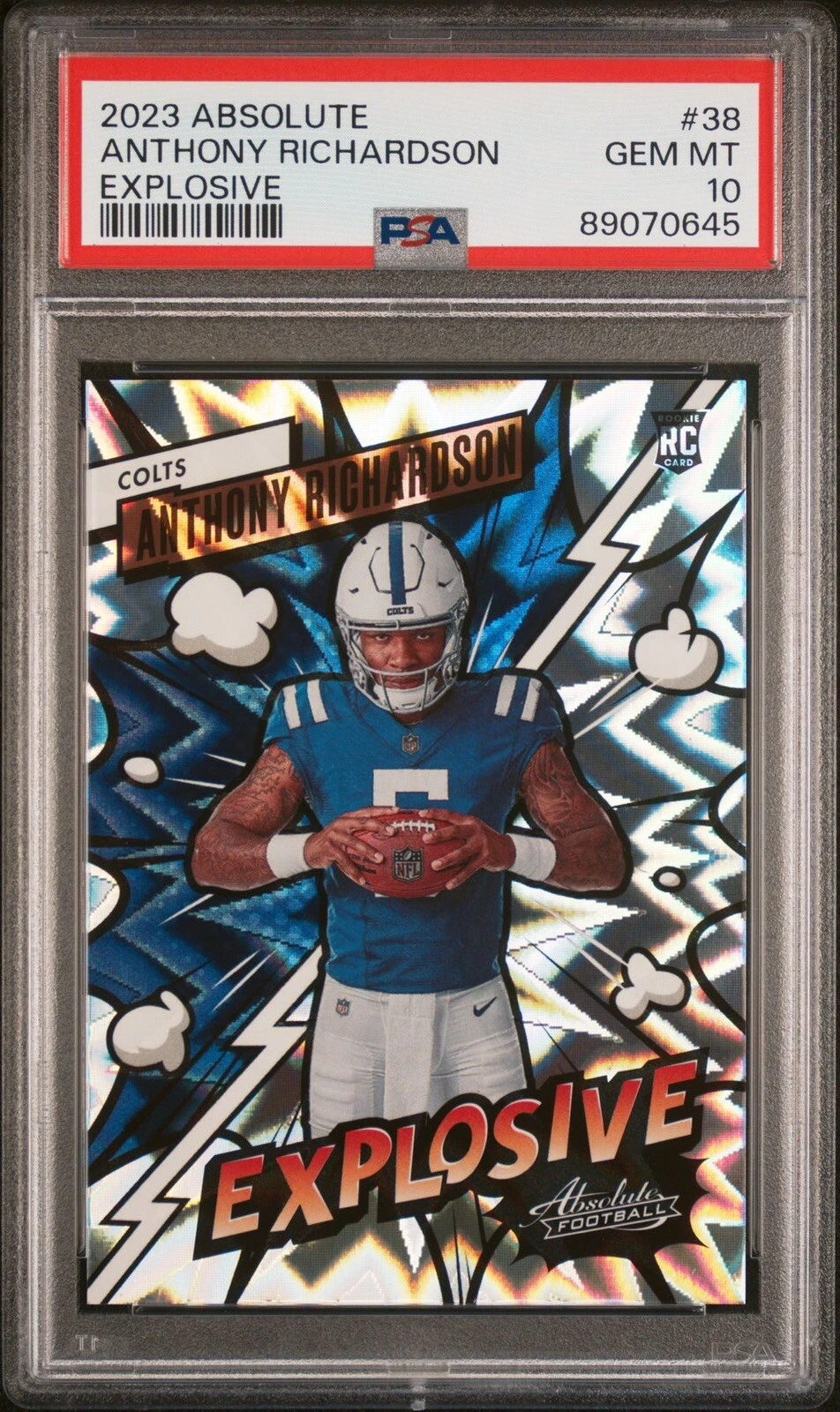 Anthony Richardson 2023 Absolute #38 Explosive Price Guide - Sports ...