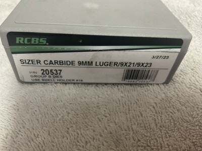 Rcbs 9mm Carbide Dies for sale | eBay