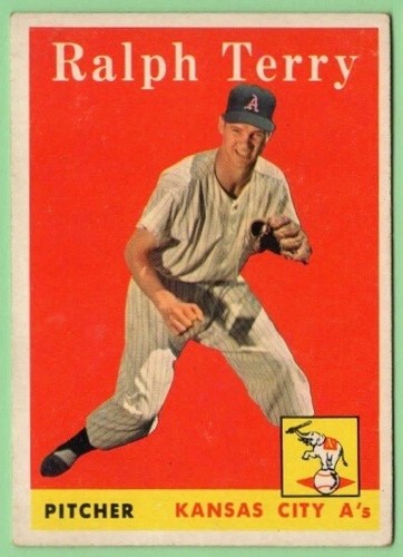 1958 Topps Ralph Terry #169 (ex+) Kansas City A's | eBay