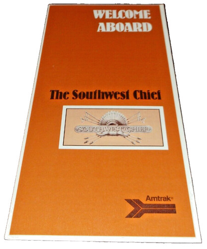 JANUARY 1988 AMTRAK SOUTHWEST CHIEF BROCHURE | eBay